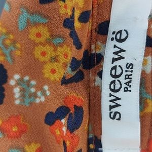 Sweewe | Dresses | Sweewe Paris Floral Patchwork Shirt Dress | Poshmark